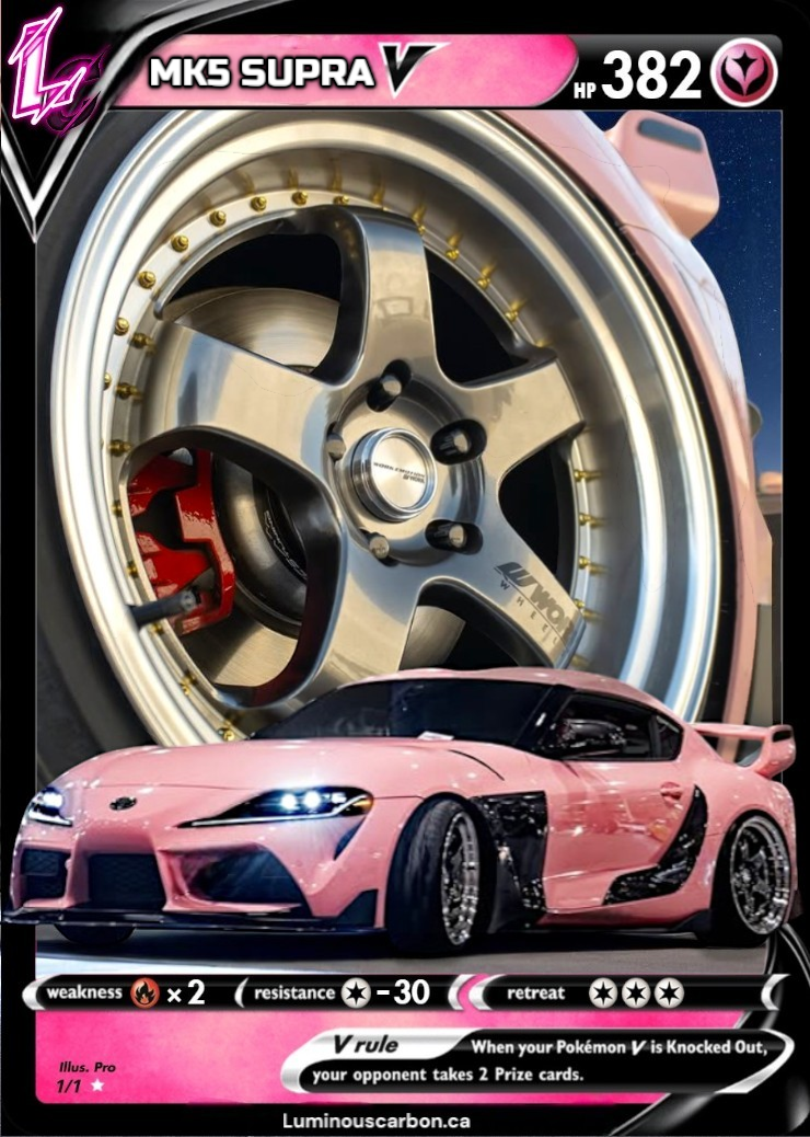 PRO POKECARZ- PINK MK5 SUPRA – Luminous Carbon